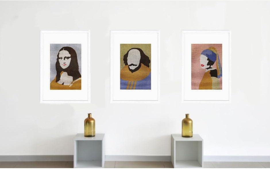 Classic Art Silhouettes Needlepoint – Poppy Monk Needlepoint