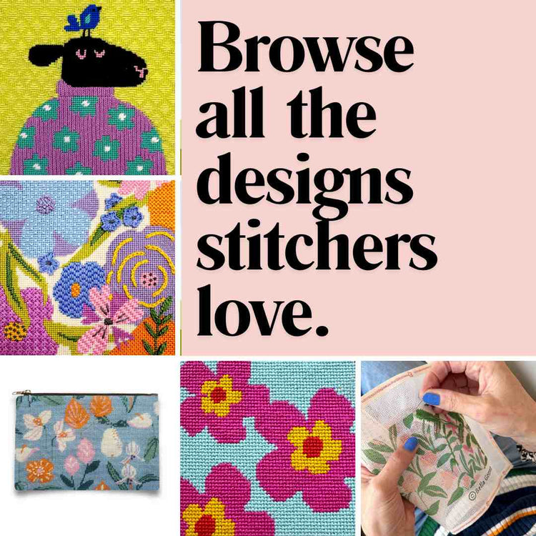 Poppy Monk Needlepoint Kits: Canvas Kits & Projects for Adults