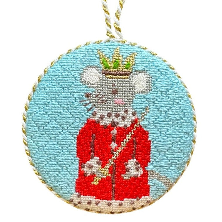 Nutcracker Needlepoint Christmas Ornament Kit with Canvas – Poppy Monk Needlepoint