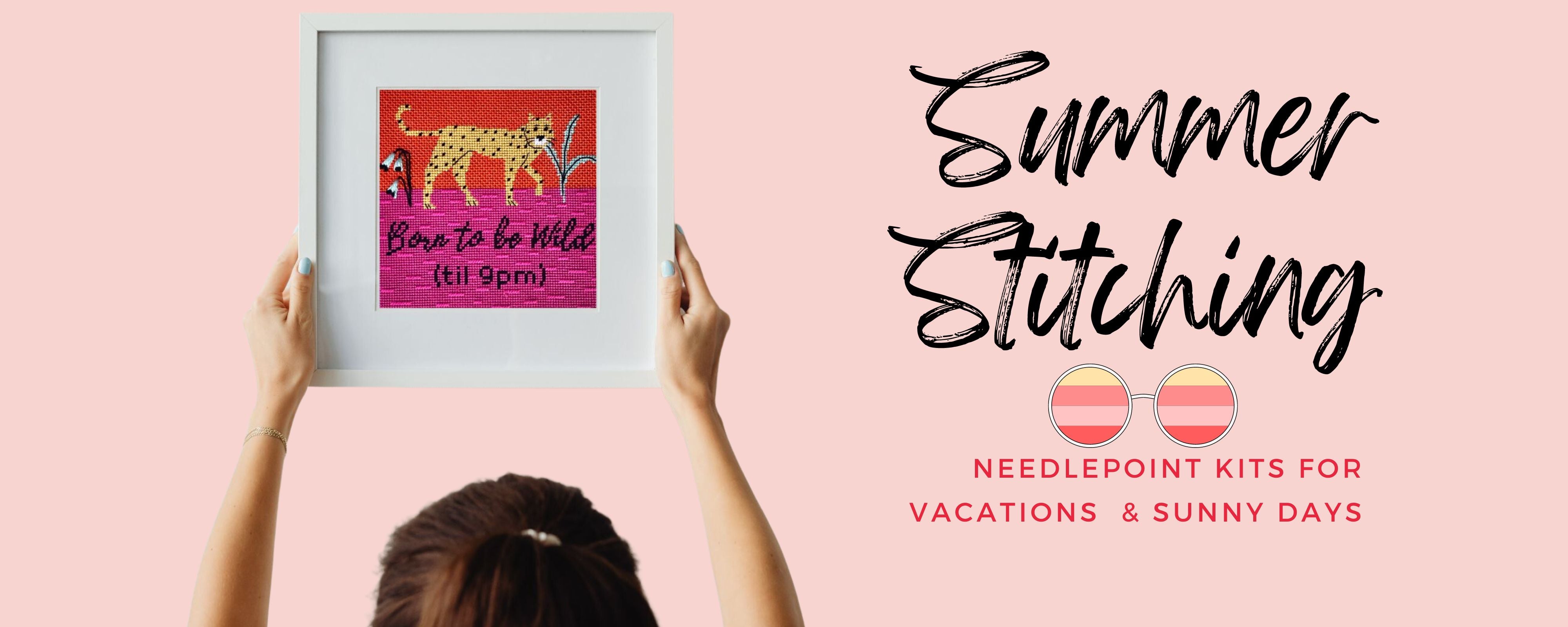 Poppy Monk Needlepoint Kits | Modern designs to unwind with.